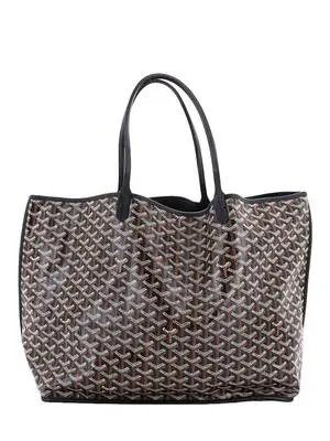 Goyard Gm Anjou Reversible Tote Coated Canvas - Black