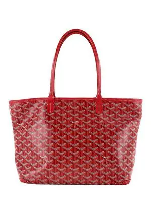 Goyard Pm Artois Tote Coated Canvas Red