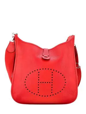 Hermès Gm Evelyne Bag Gen Iii Clemence Red