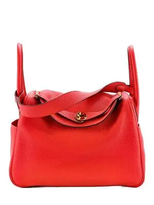 Hermès 30 Lindy Bag Clemence - Red