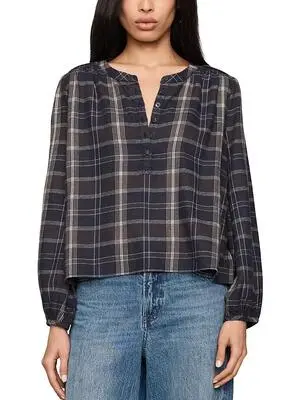 Z SUPPLY Autumn Printed Button Placket Blouse