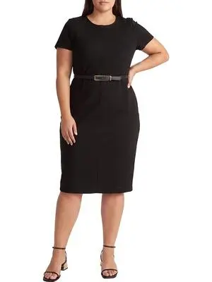 Universal Standard Plus Executive Ponte Dress - Black