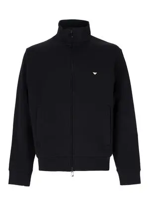 Emporio Armani Felpa Con Zip - Blue