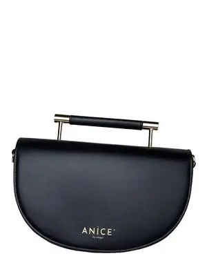 ANICE’ BY ANGEL Shakur Half Moon Metal Top-handle - Black