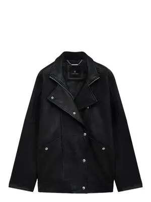 ANINE BING Sandy Jacket Leather - Black