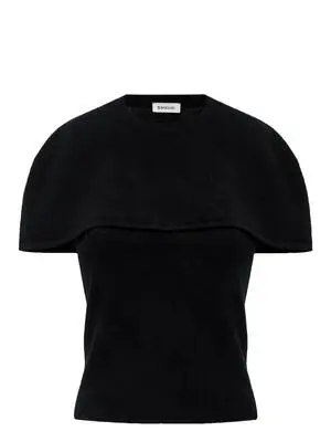 Simkhai Yuki Cape Sweater - Black