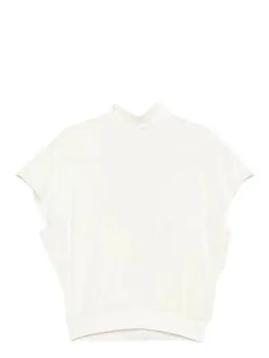 ELEH Open-back Draped Blouse - Neutrals