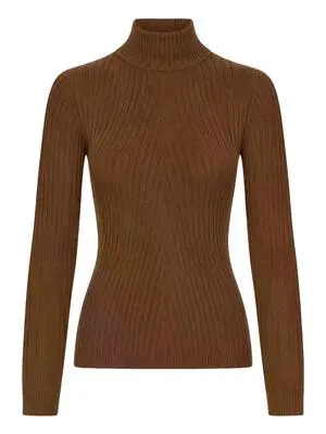 ROBERTO COLLINA Ribbed Turtleneck Sweater