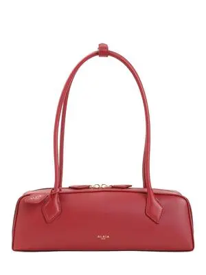 Alaïa Alaïa Le Teckel Medium Mini Calf Leather Shoulder Bag Red