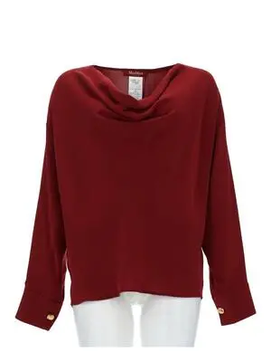 Max Mara Max Mara Women's Lightweight Technical Cady Blouse Red
