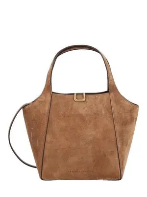 Brunello Cucinelli Mini Sartorial Bucket Bag Small 21 X 19 X 12 Cm - Brown