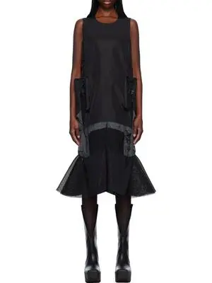 Junya Watanabe Paneled Midi Dress - Black
