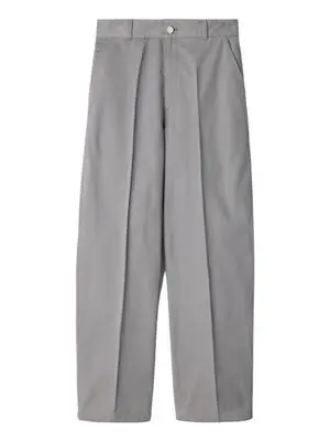 LEMAIRE Barrel Pants In Polycotton Twill - Dolphin