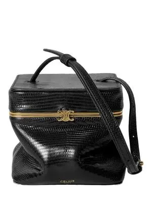 Celine Frame Logo Shoulder Bag - Black