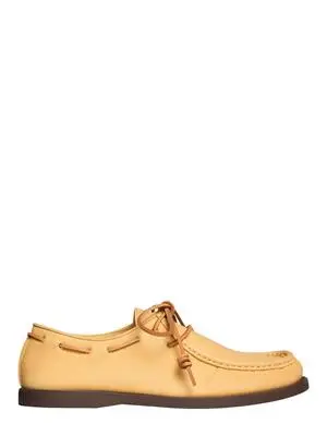 Celine Harbour Derby In Leather - Orme