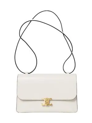 Celine LE 17 Flap Shoulder Bag Opal/black