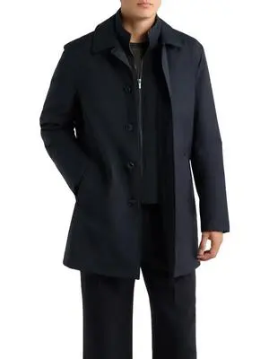 Cardinal Of Canada Samson Wool Car Coat With Removable Liner - Black