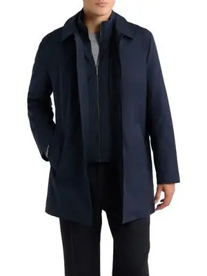 Cardinal Of Canada Samson Wool Car Coat With Removable Liner - Navy
