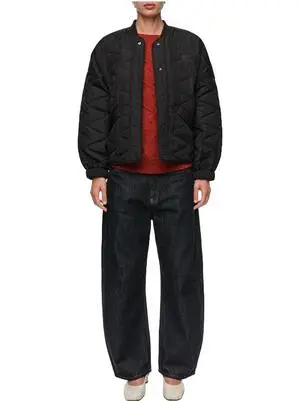 Bimba Y Lola Padded Bomber Jacket - Black