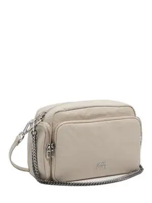 Bimba Y Lola Large Cotton Pocket Crossbody Bag Stone