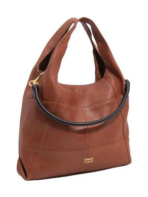 Bimba Y Lola Medium Patchwork Leather Bag - Brown