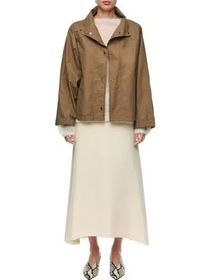 Bimba Y Lola Short Batwing Trench Jacket - Light Brown