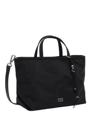 Bimba Y Lola Medium Nylon Shopper Bag - Black