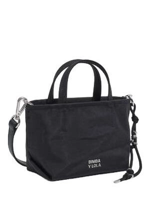 Bimba Y Lola Small Nylon Shopper Bag - Black