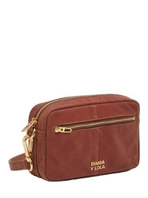 Bimba Y Lola Small Coated Crossbody Bag - Rust