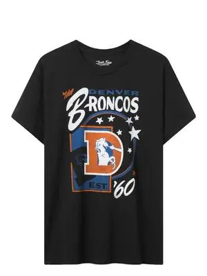 Junk Food Denver Broncos Star Power Cotton Graphic T-shirt - Black