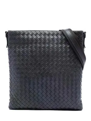 Bottega Veneta 2012-2026 Nappa Intrecciato Vn Crossbody Bag Grey