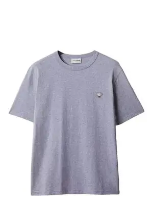 CAFÉ KITSUNÉ Barista Fox-patch T-shirt - Grey