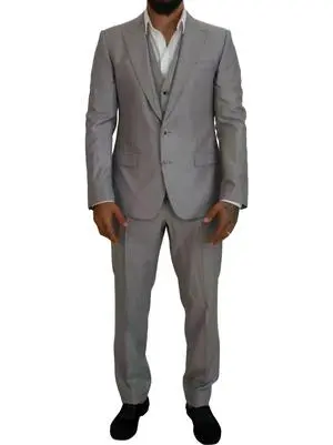 Dolce & Gabbana Three-piece Slim-fit Suit - Grey