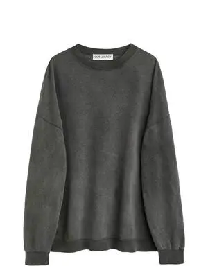 Our Legacy Crew-neck Dropped-shoulder Sweatshirt Grey