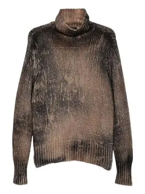 Avant Toi Cahsmere Turtke-neck Jumper - Multicolor