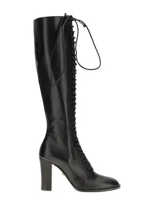 Dolce & Gabbana Lace-up Knee-high Boots - Black