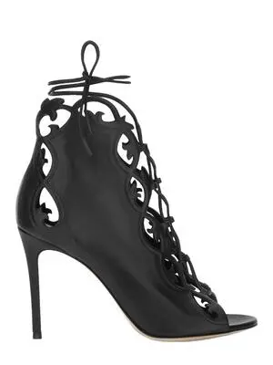 GIANVITO ROSSI Laser-cut Lace-up Ankle Boots