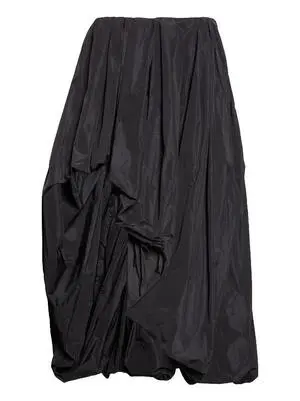 JIL SANDER Gathered Draped Skirt - Black