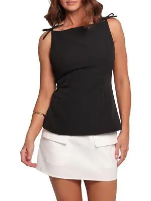 PETAL & PUP Pattie Bow Top Black