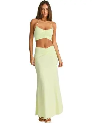 SASHA THERESE Rowan Maxi Skirt - Apple