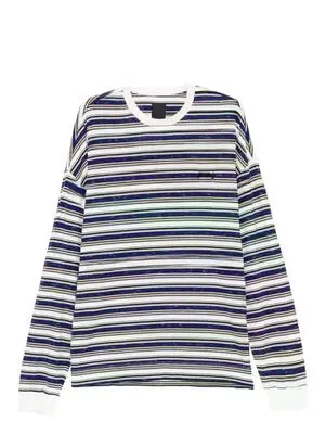 JUUN.J Horizontal-stripe Long-sleeve T-shirt - White