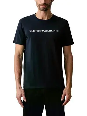 Emporio Armani Logo-print T-shirt - Blue