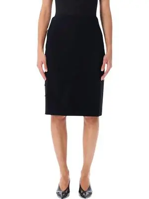 Versace Stretch Pencil Skirt - Nero