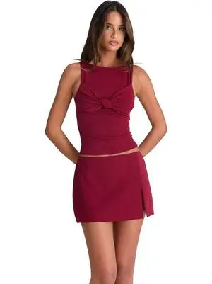 SASHA THERESE Isla Mini Skirt - Ruby
