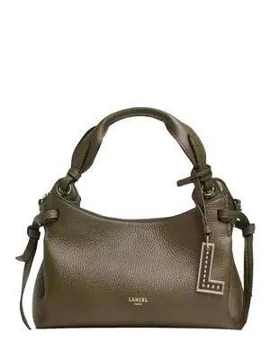 LANCEL Mini Swann Grained Leather Tote Bag - Green