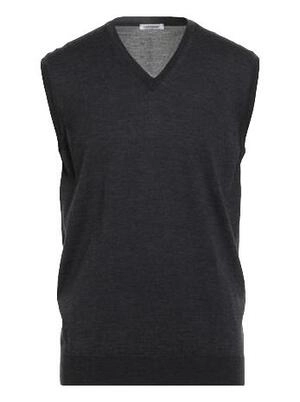 GIOFERRARI Man Sweater Charcoal Size 40 Merino Wool