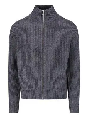 BERNER KUHL Zip Cardigan "shrunk" Gray