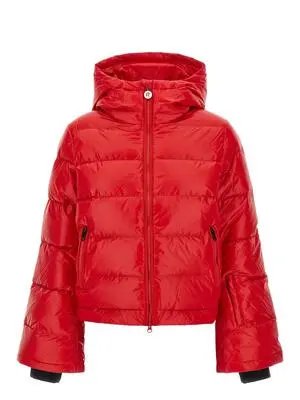 Perfect Moment Polar Flare' Down Jacket - Red
