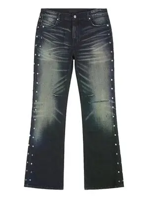 RtA Mael Stud-embellished Jeans - Blue