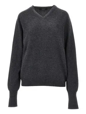 Gucci V-neck Cashmere Sweater - Grey